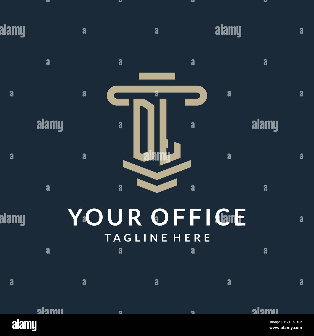 Dl law logo hi-res stock photography and images - Alamy