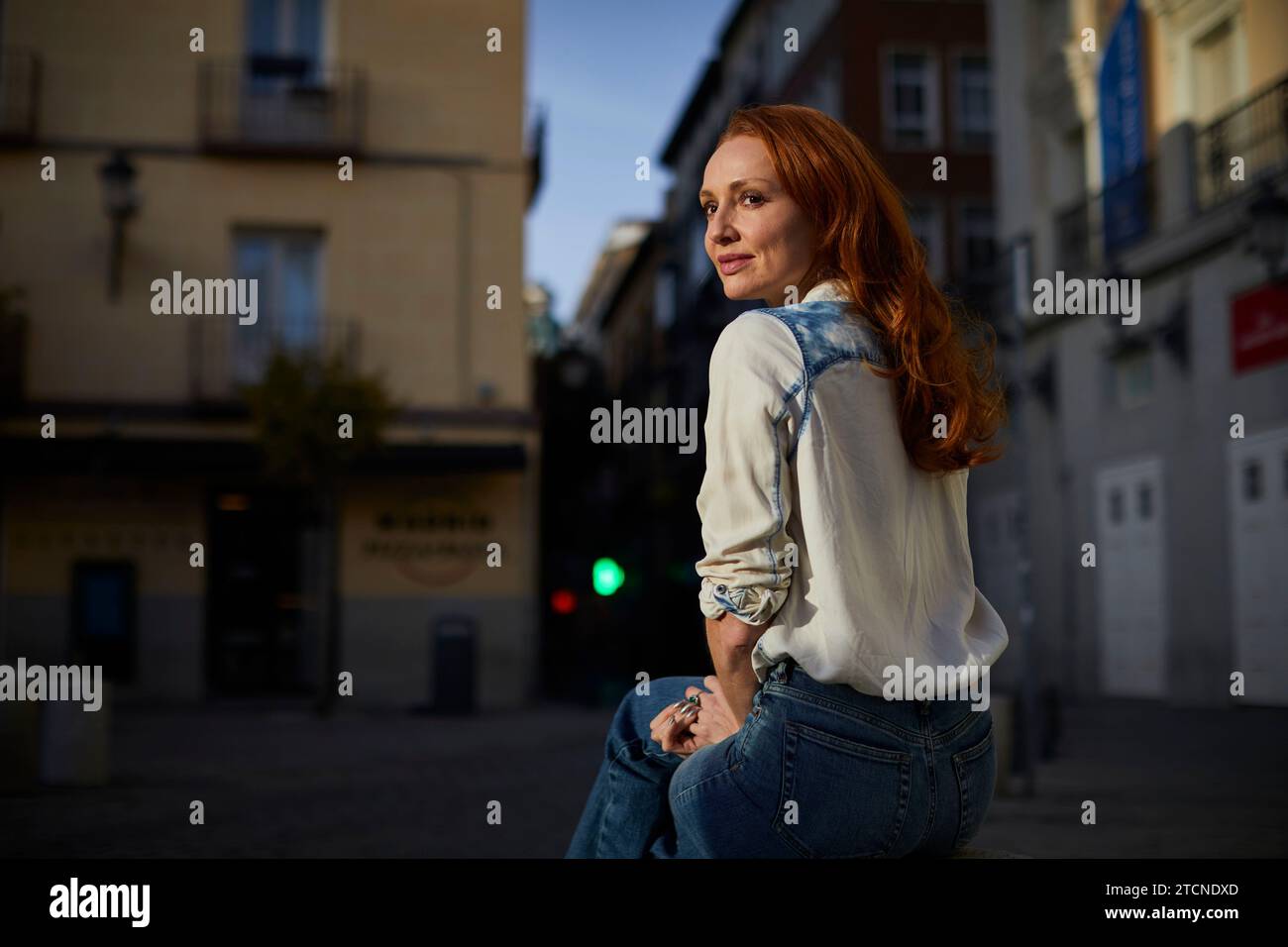 Madrid, 02/15/2022. Portraits posed of the actress Cristina Castaño in ...