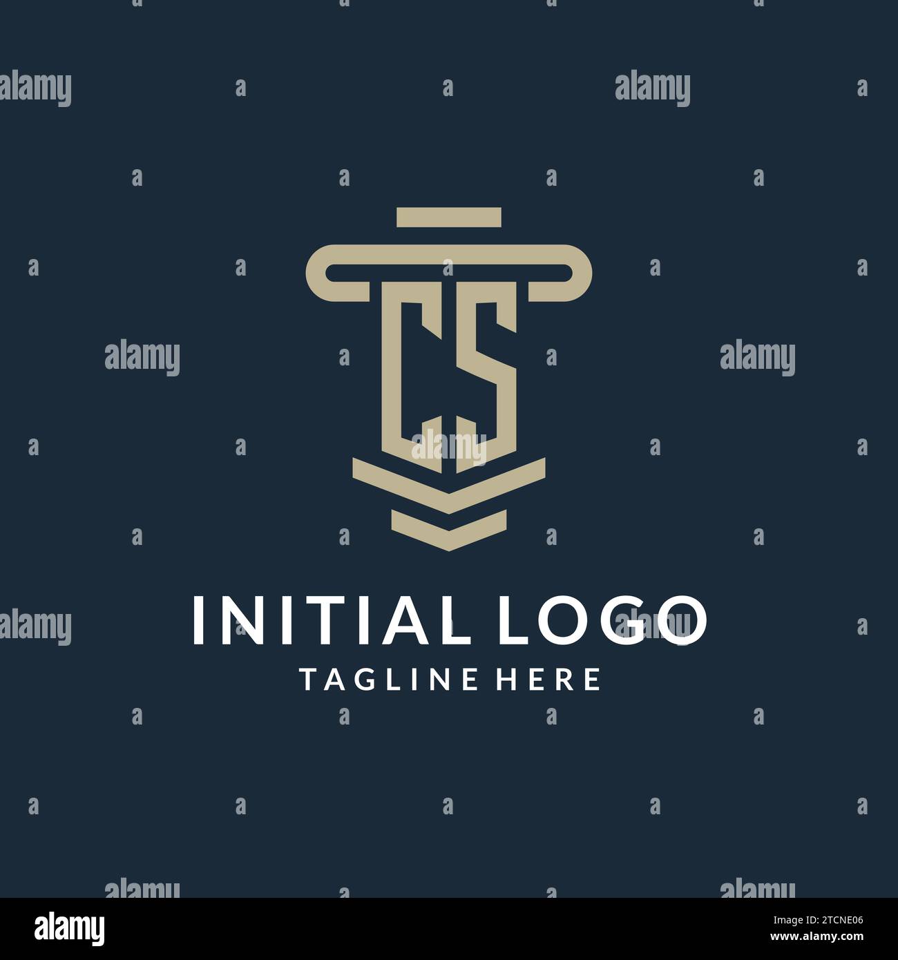 Cs initial logo hi-res stock photography and images - Alamy