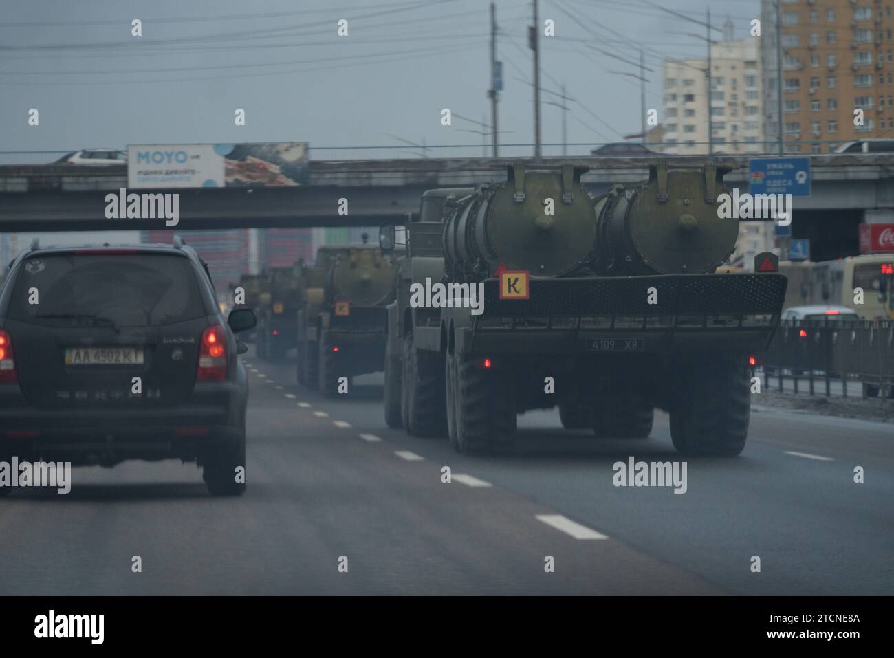 kyiv (Ukraine), 01/31/2022. Transfer of Sam S300 surface-to-air ...