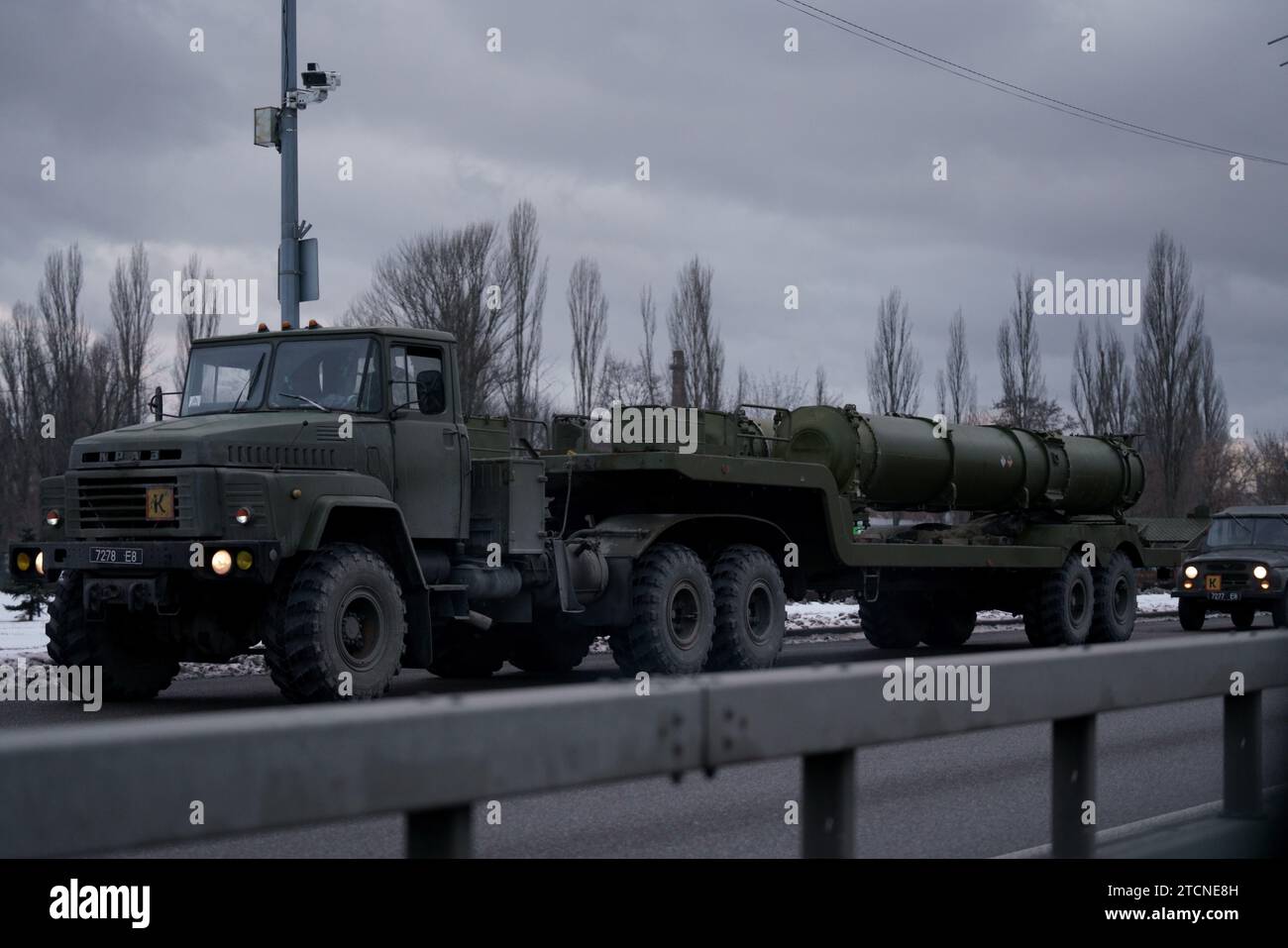 kyiv (Ukraine), 01/31/2022. Transfer of Sam S300 surface-to-air ...