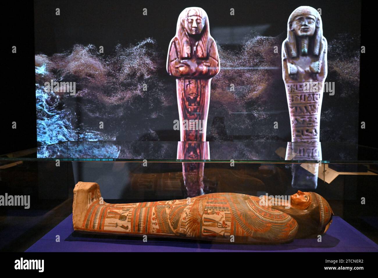 Canberra, Australia. 14th Dec, 2023. The cartonnage (type of material ...