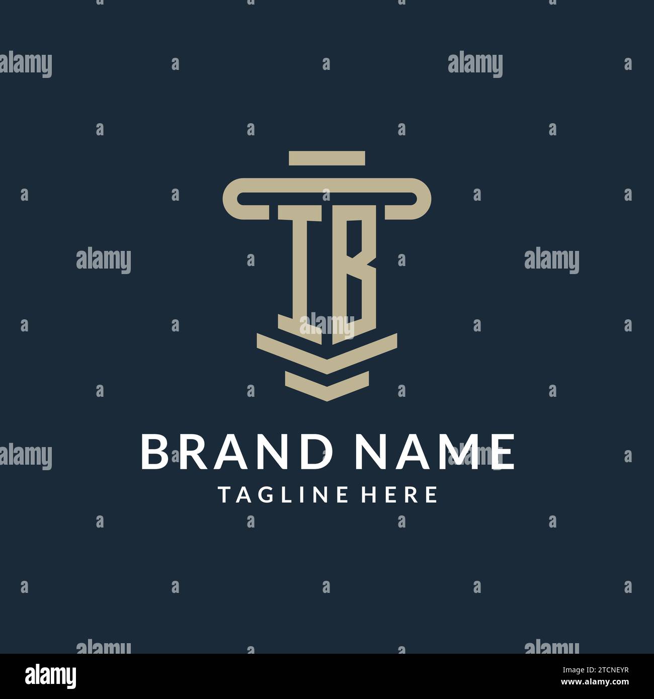 Ib logo idea Stock Vector Images - Alamy