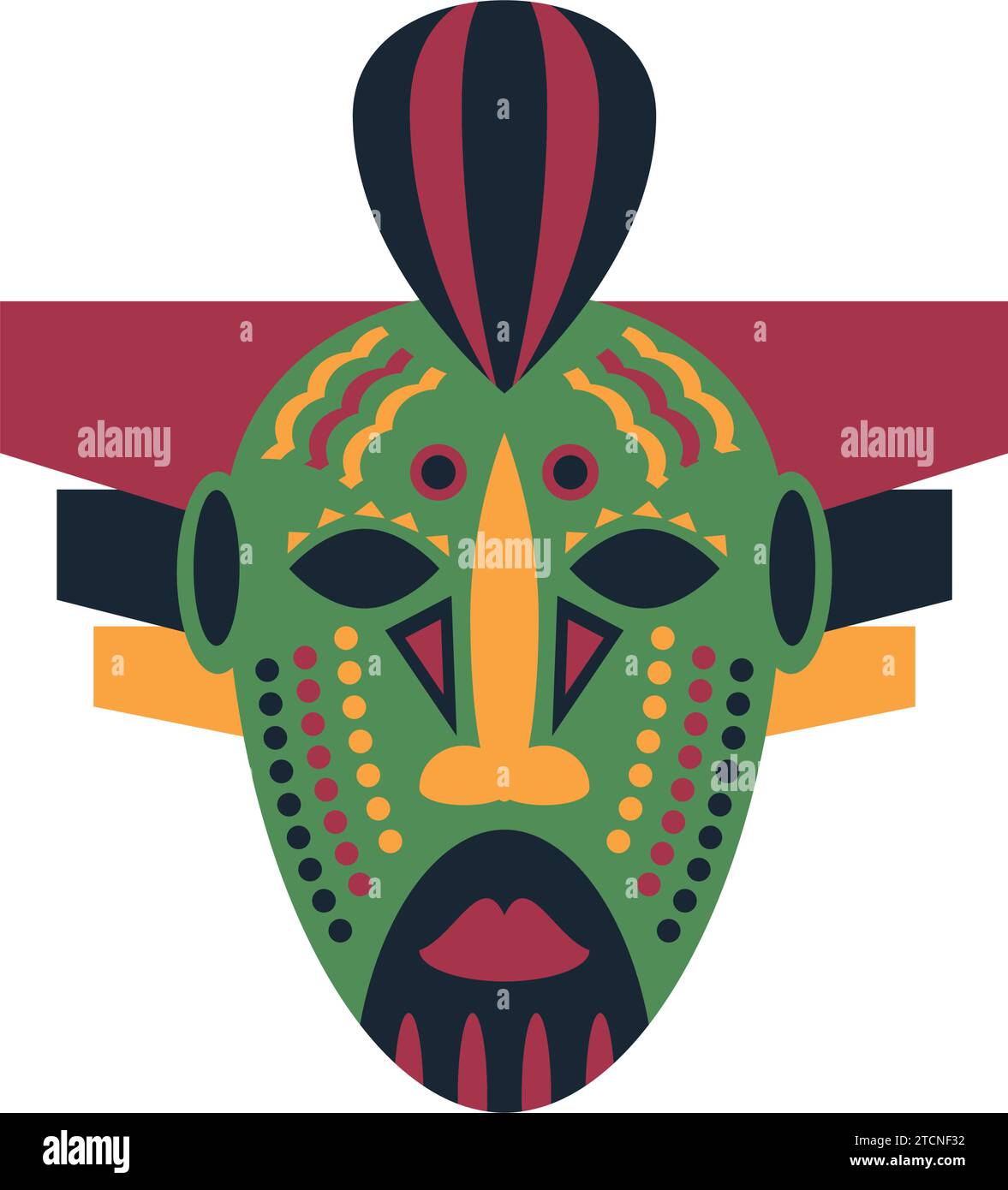 nigerian mask wood Stock Vector Image & Art - Alamy