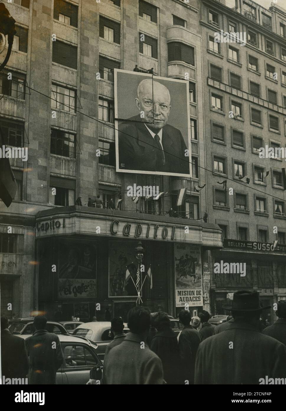 Madrid, December 20, 1959. Preparations for the visit of North American ...
