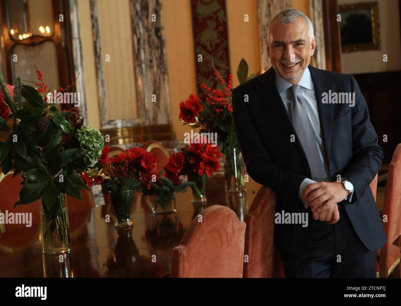 Madrid, 12/21/2016. The Italian ambassador to Spain, Stefano Sannino ...