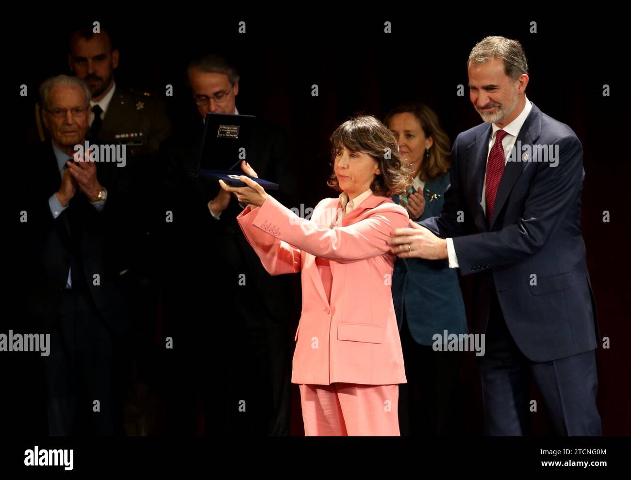 Madrid, 02/26/2020. The King presents the in memoriam award to Plácido ...
