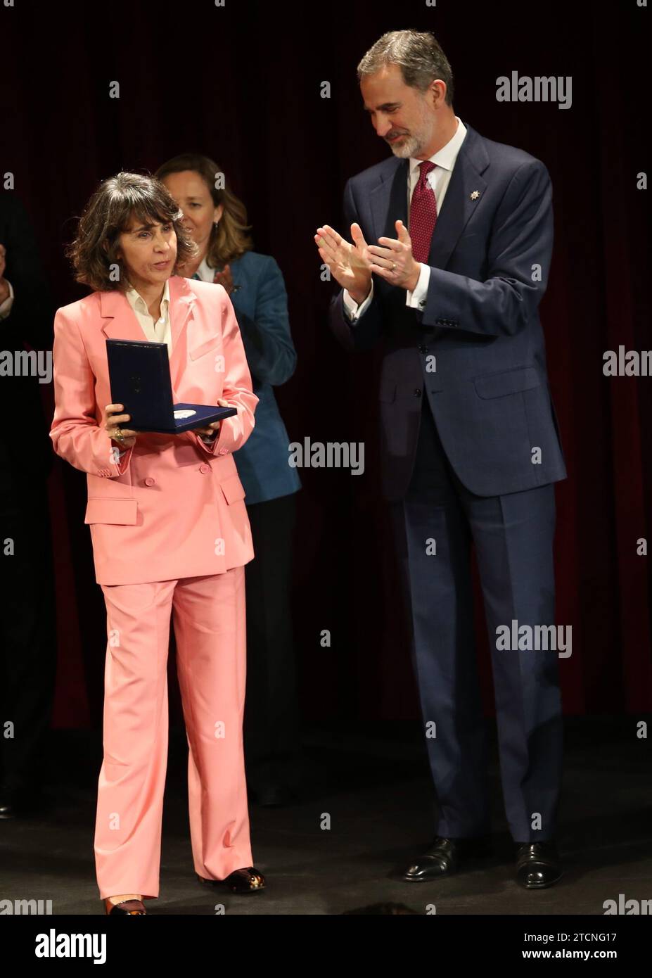 Madrid, 02/26/2020. The King presents the in memoriam award to Plácido ...