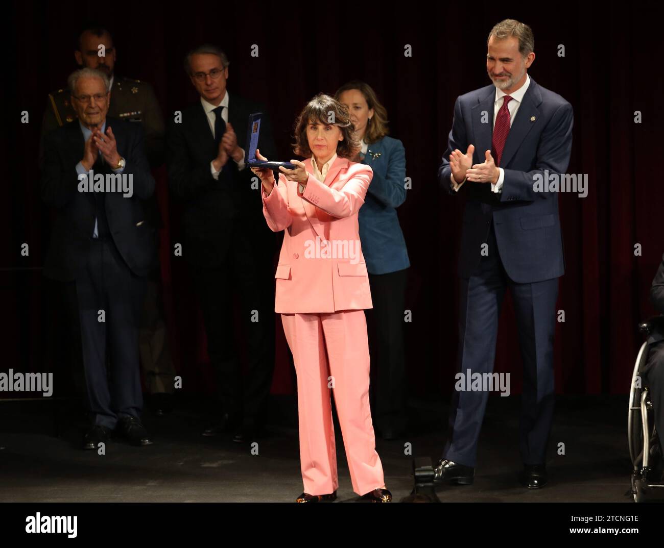 Madrid, 02/26/2020. The King presents the in memoriam award to Plácido ...