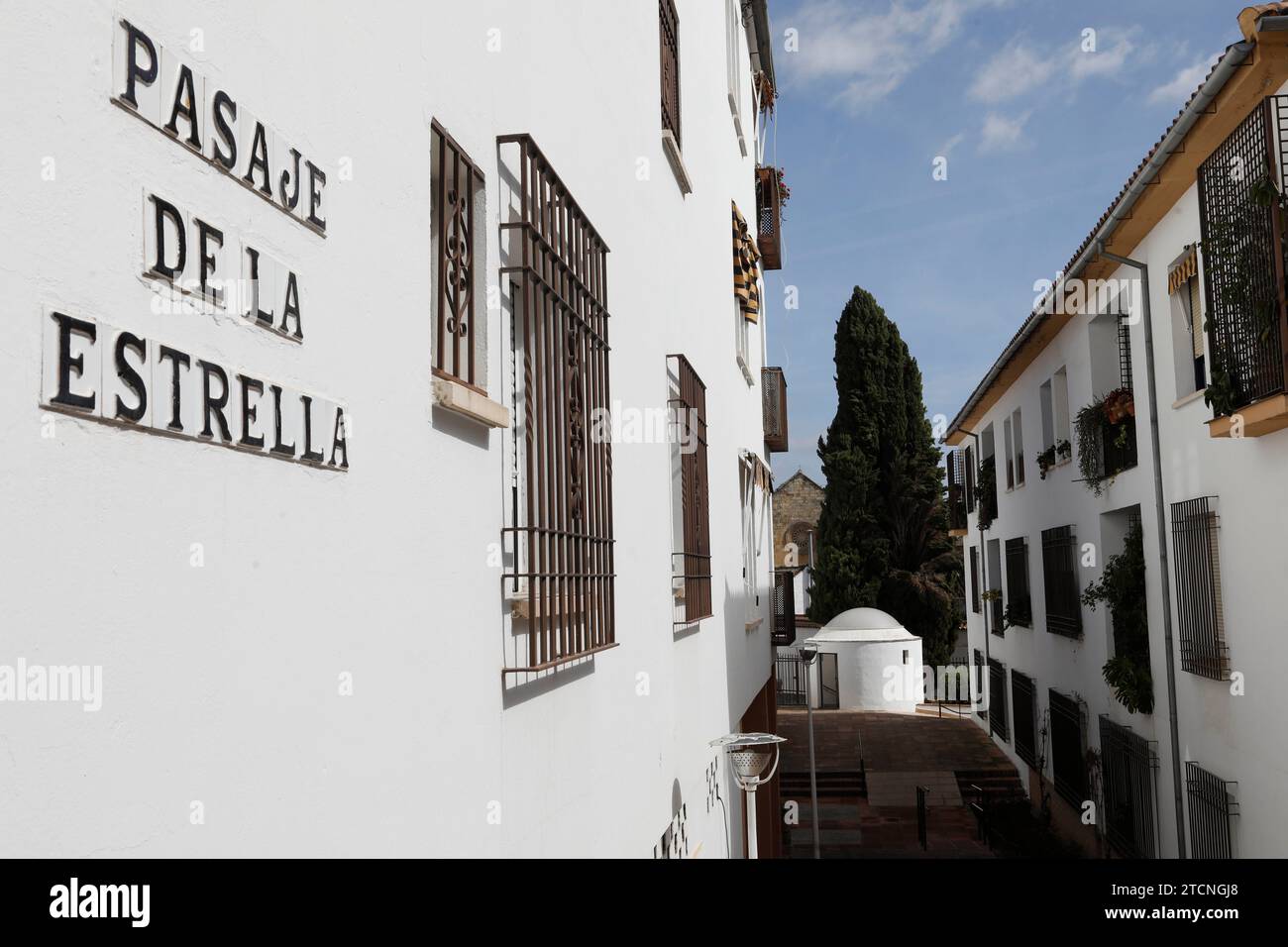 Córdoba, 03/03/2020. Sentimental street. Adarve street. In the image ...