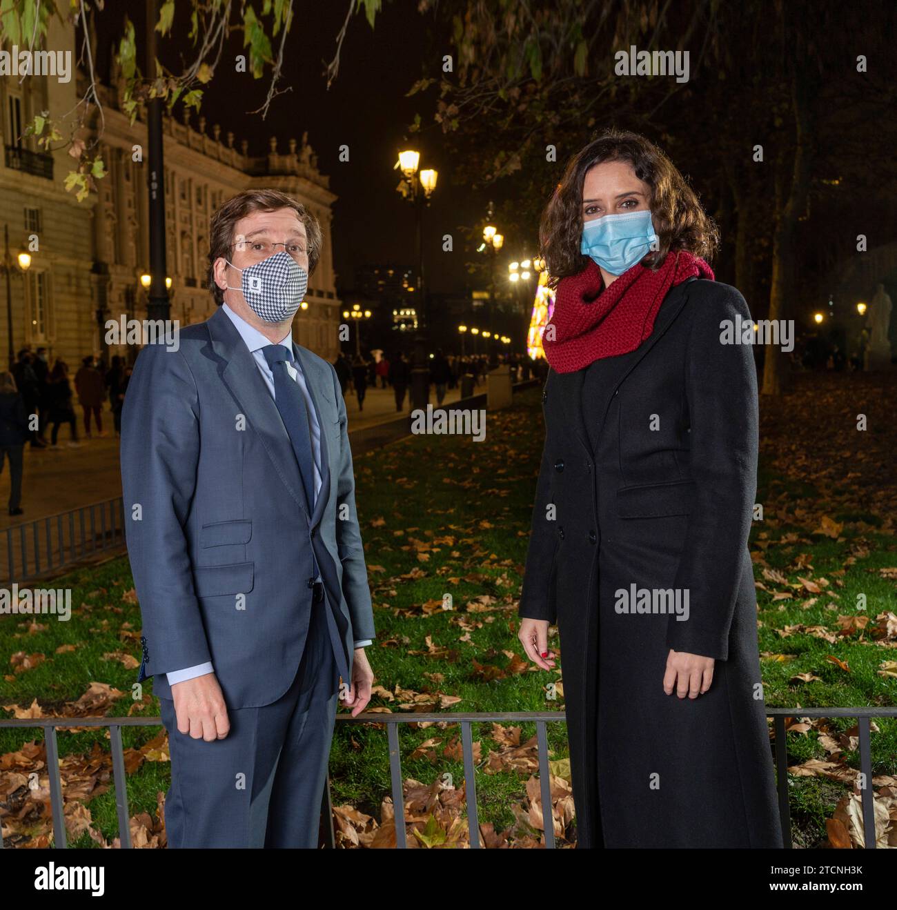 Madrid, 11/28/2020. Isabel Díaz Ayuso and José Luis Martínez Almeida ...