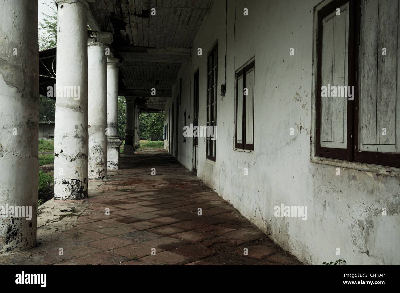 terrace of an empty house that has been left in a state of disrepair Stock Photo - Alamy