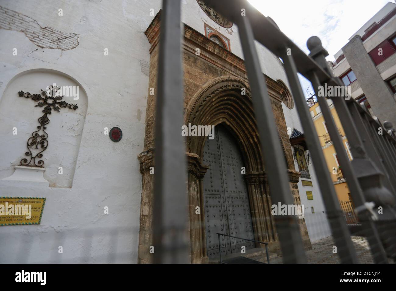 Seville, 04/08/2020. Holy Week, Holy Wednesday. Church of the Omnium ...