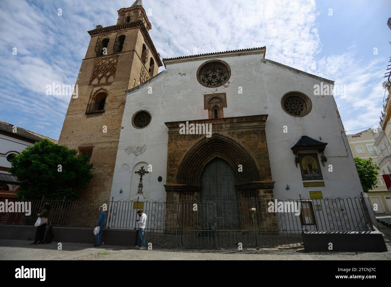 Seville, 04/08/2020. Holy Week, Holy Wednesday. Church of the Omnium ...