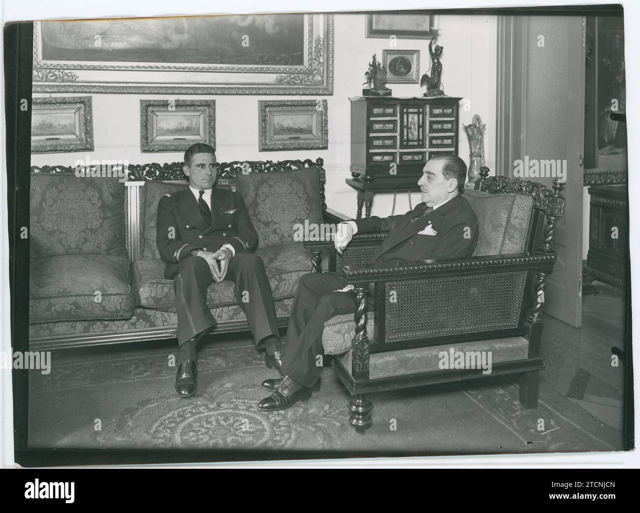 Madrid, 1936. The aviator Antonio Menéndez Peláez in Madrid. In the ...