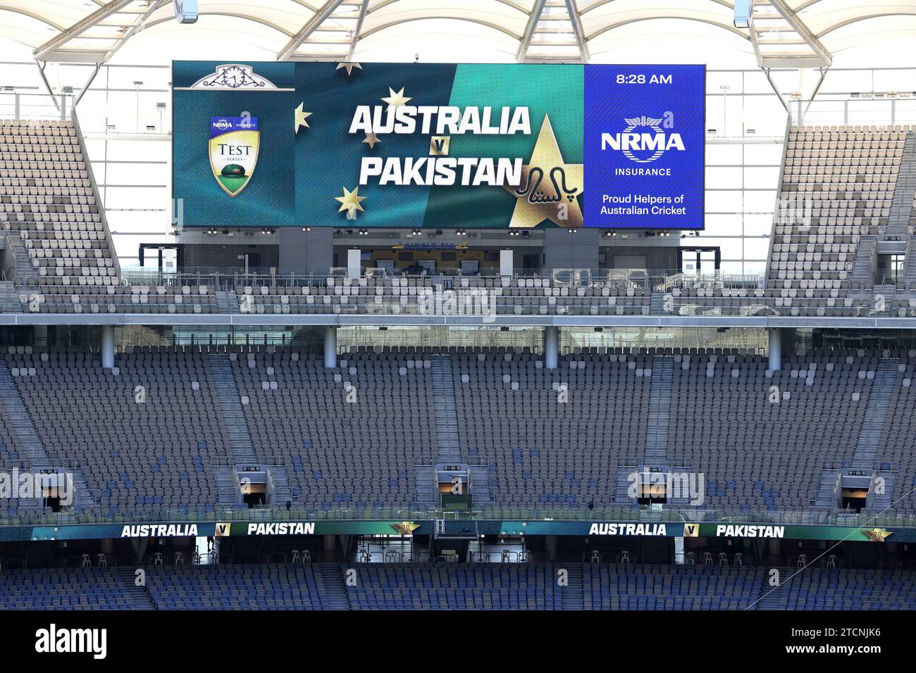 Perth, Australia. 14th Dec, 2023. A general view of Optus Stadium ...