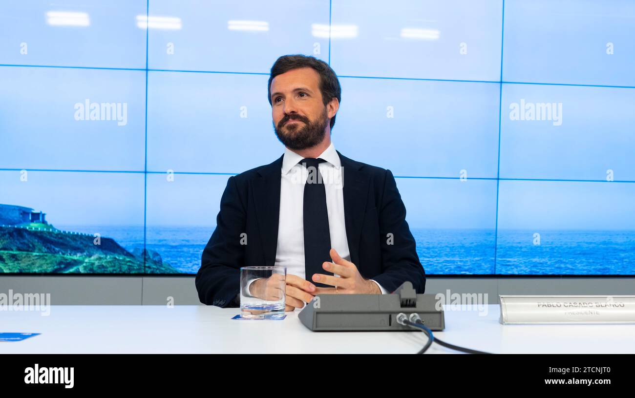 Madrid, 07/01/2020. Meeting of the Steering Committee of the Popular ...