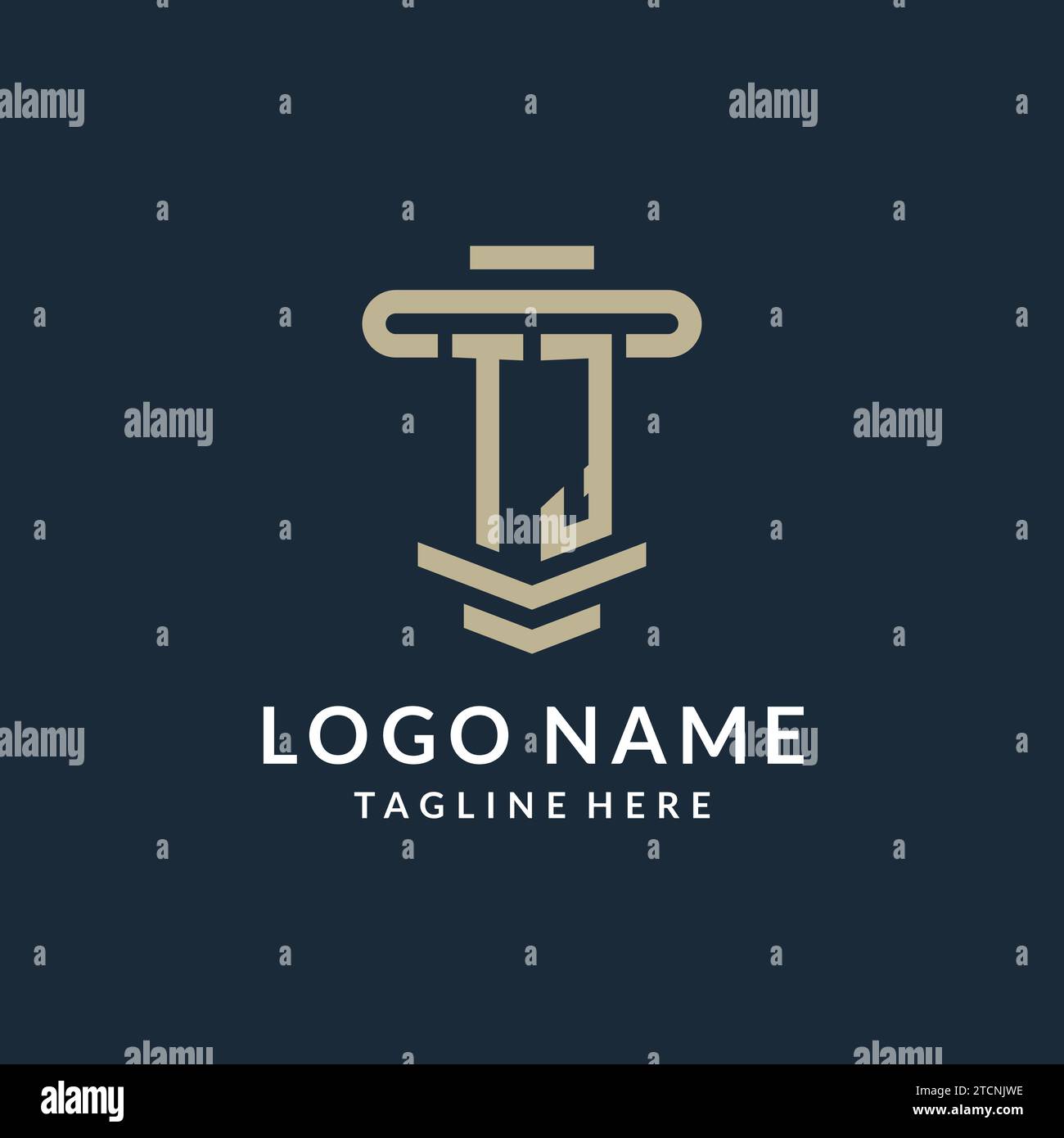 Logo tj Stock Vector Images - Alamy