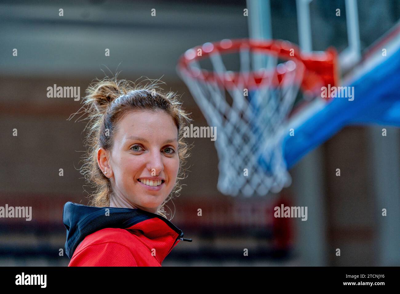 Madrid, 02/03/2020. Laura Gil, center of the Spanish team, poses for ...