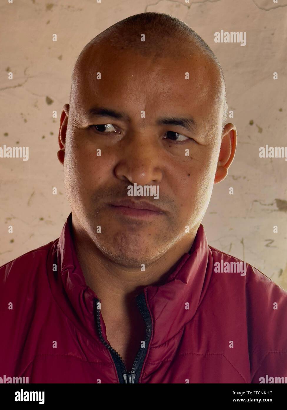 Head Lama at the Buddhist Monastery in Mharpa village in the Kali ...