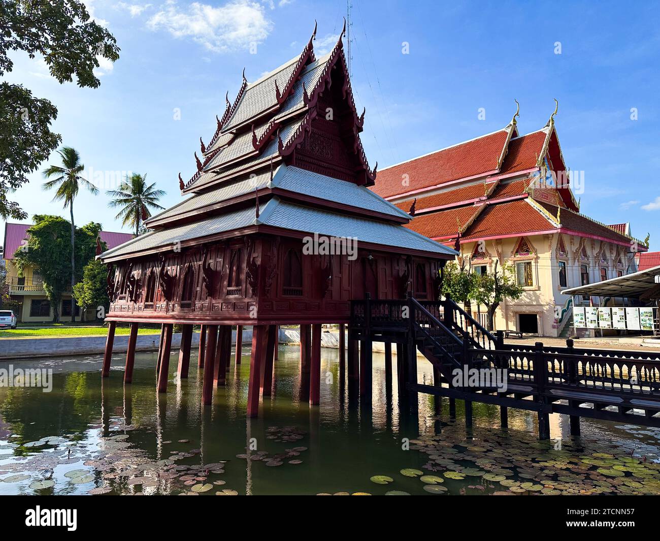 Wat Thung Sri Muang view in Ubon Thani, Thailand Stock Photo - Alamy