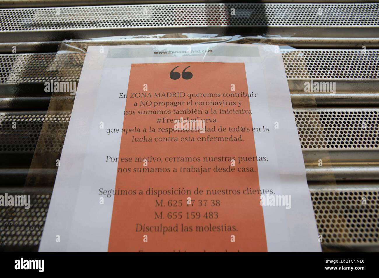 Madrid, 03/13/2020. Declaration of the state of alarm due to the ...