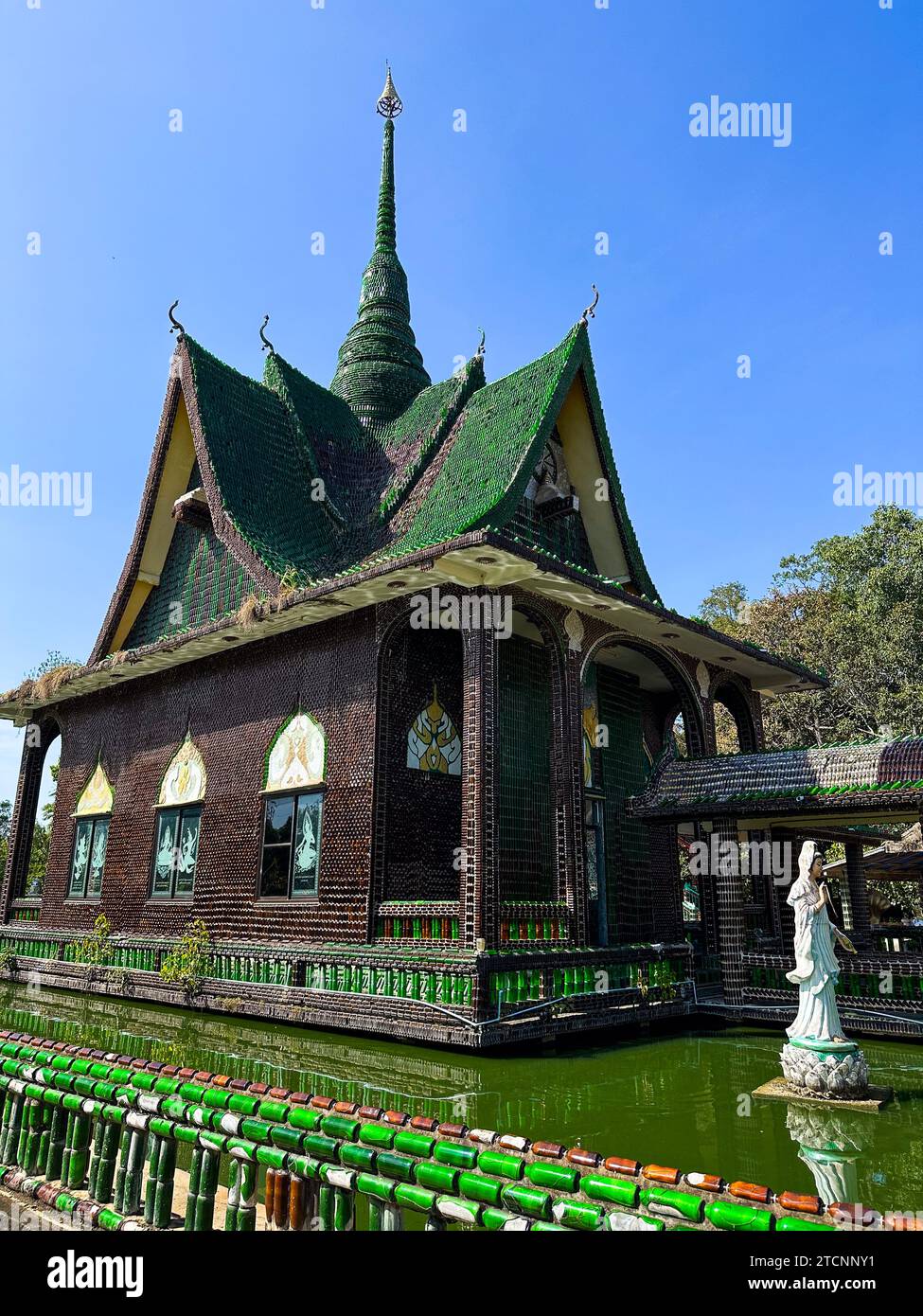 Wat Pa Maha Chedi Kaew or Wat Lan Khuad beer temple or million bottles ...