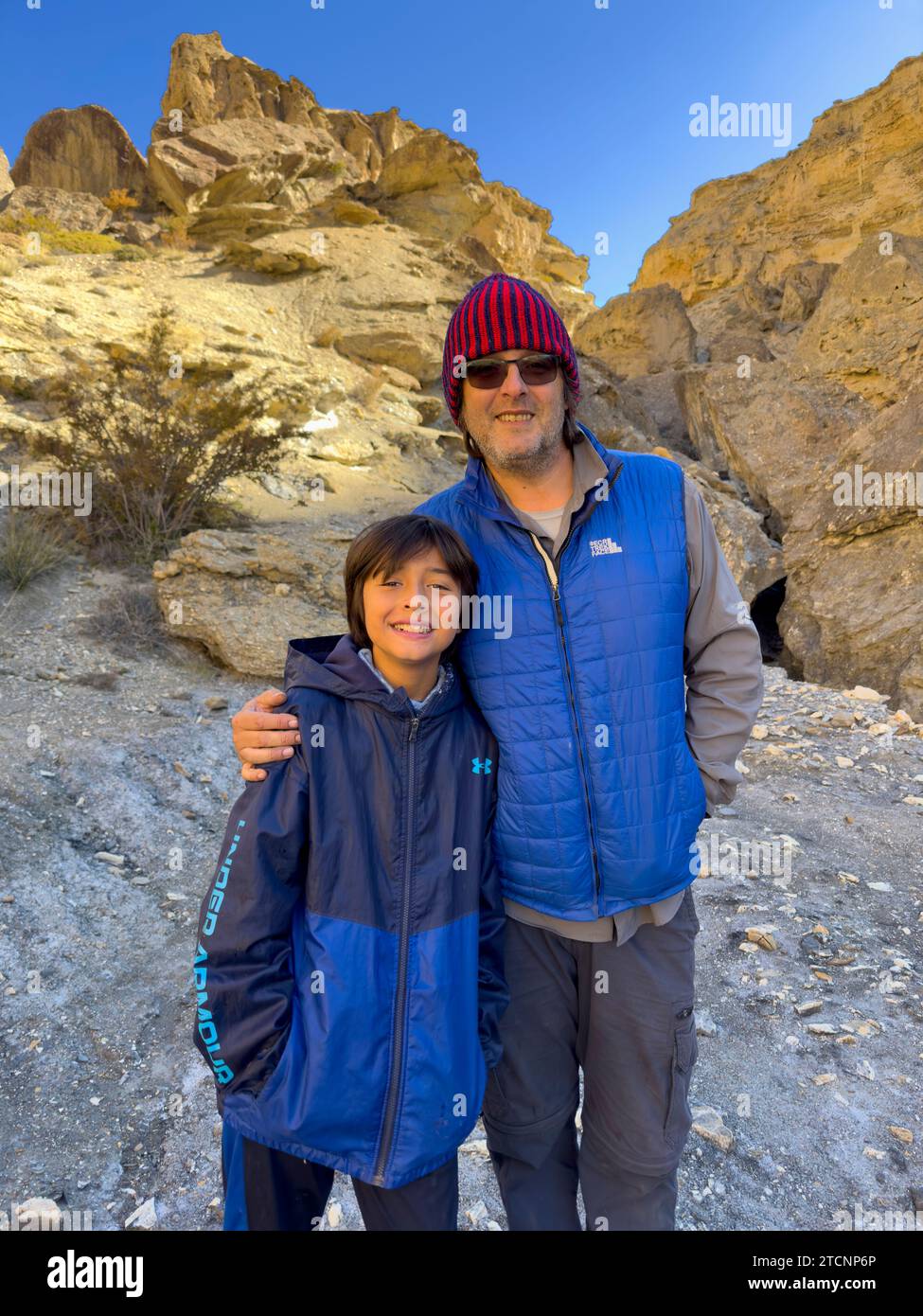 Bodhi Garrett and son Vajra near Sam Dzong village - Mustang District ...