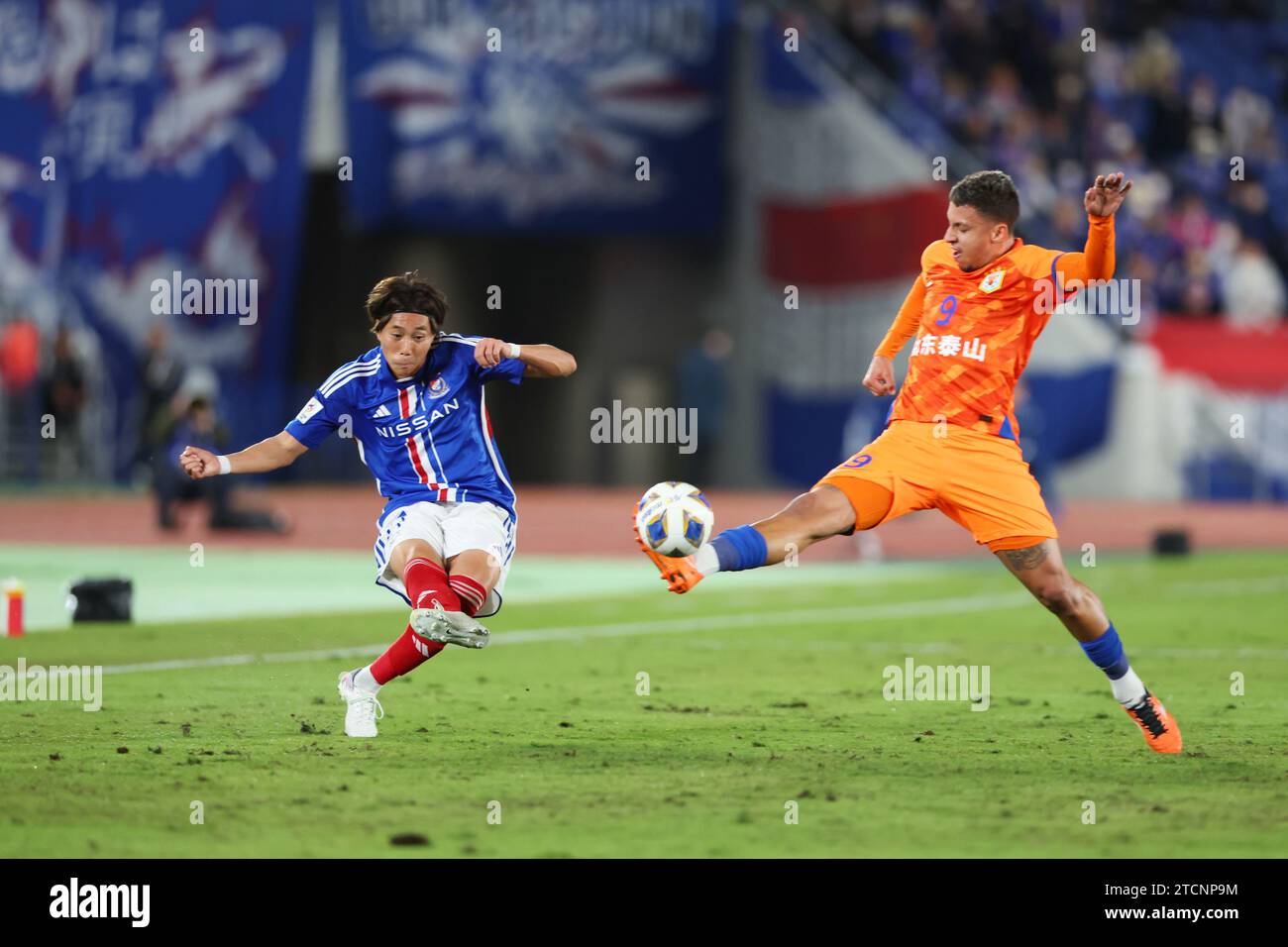 Kanagawa, Japan. 13th Dec, 2023. (L-R) Ken Matsubara (F.Marinos ...