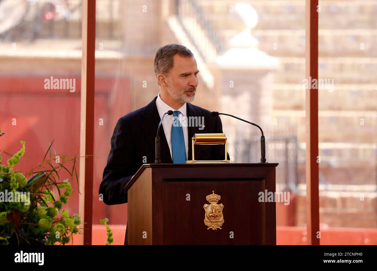 Seville, 02/20/2020. The King presents the Royal Cavalry Master's ...