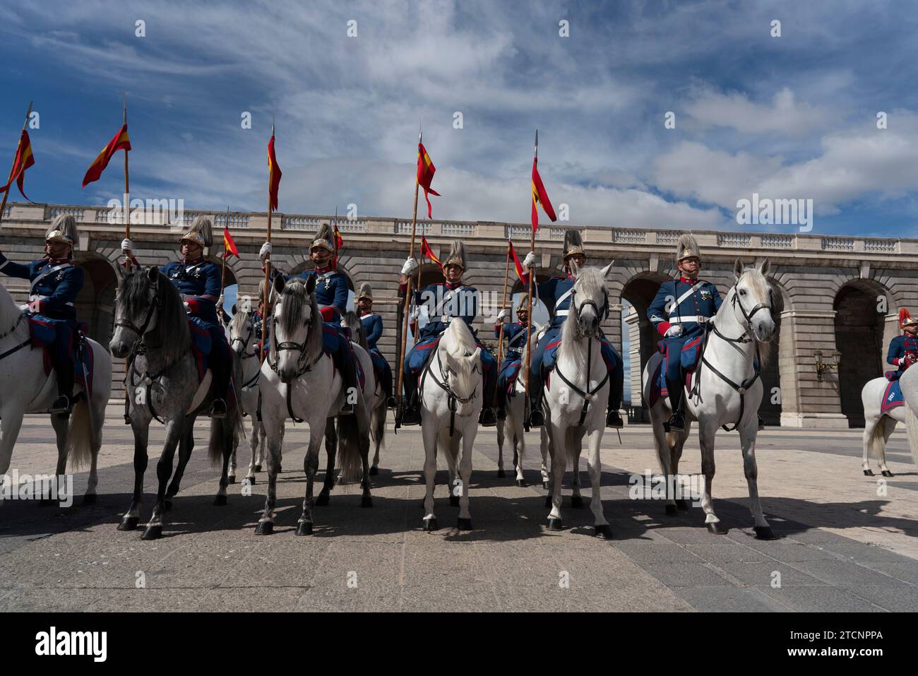 Madrid, 03/04/2020. Report on the change of the Royal Guard in the ...