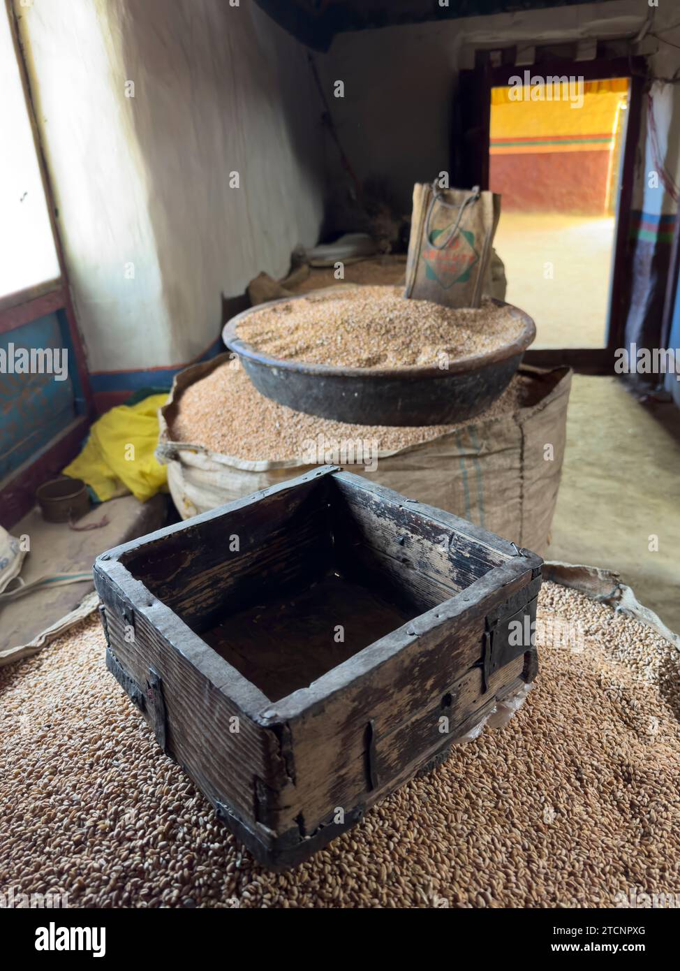 Barley storage in the Thrangu Tashi Choling Monastery dates to the 15th ...