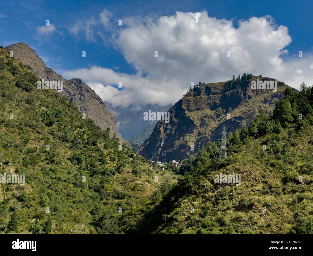 The forested landscape of the lower Kali Gandaki Gorge - Mustang ...