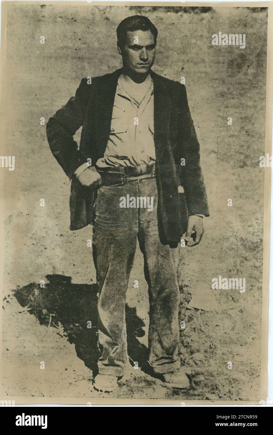 Italy, 1948 (CA.). Portrait of mobster Salvatore Giuliano. Credit ...
