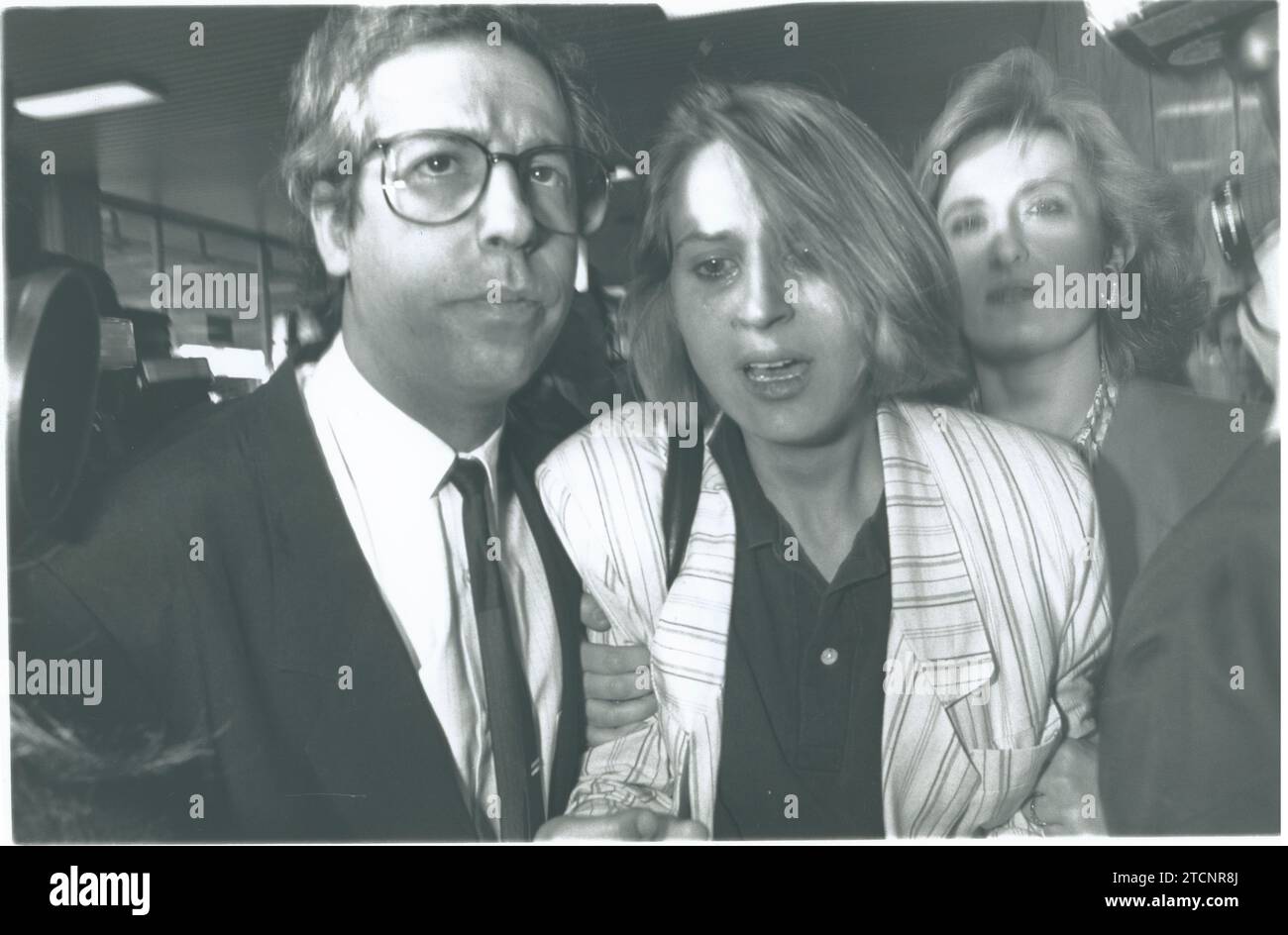 Madrid, 05/08/1989. Neus Soldevilla "La dulce Neus" arrives in Spain ...