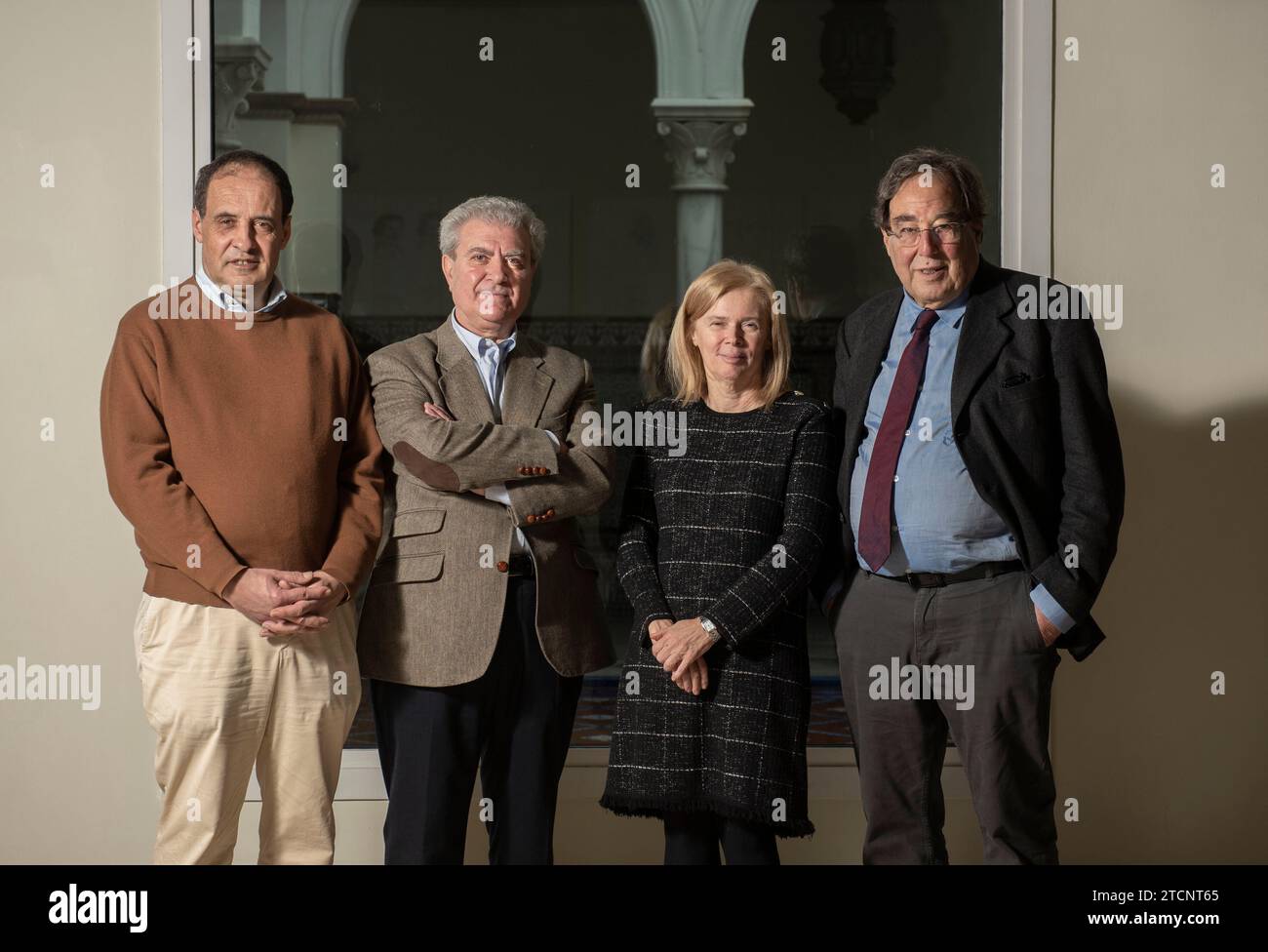 Madrid, 12/20/2019. Round table with Francesc Carreras, Elisa de la ...