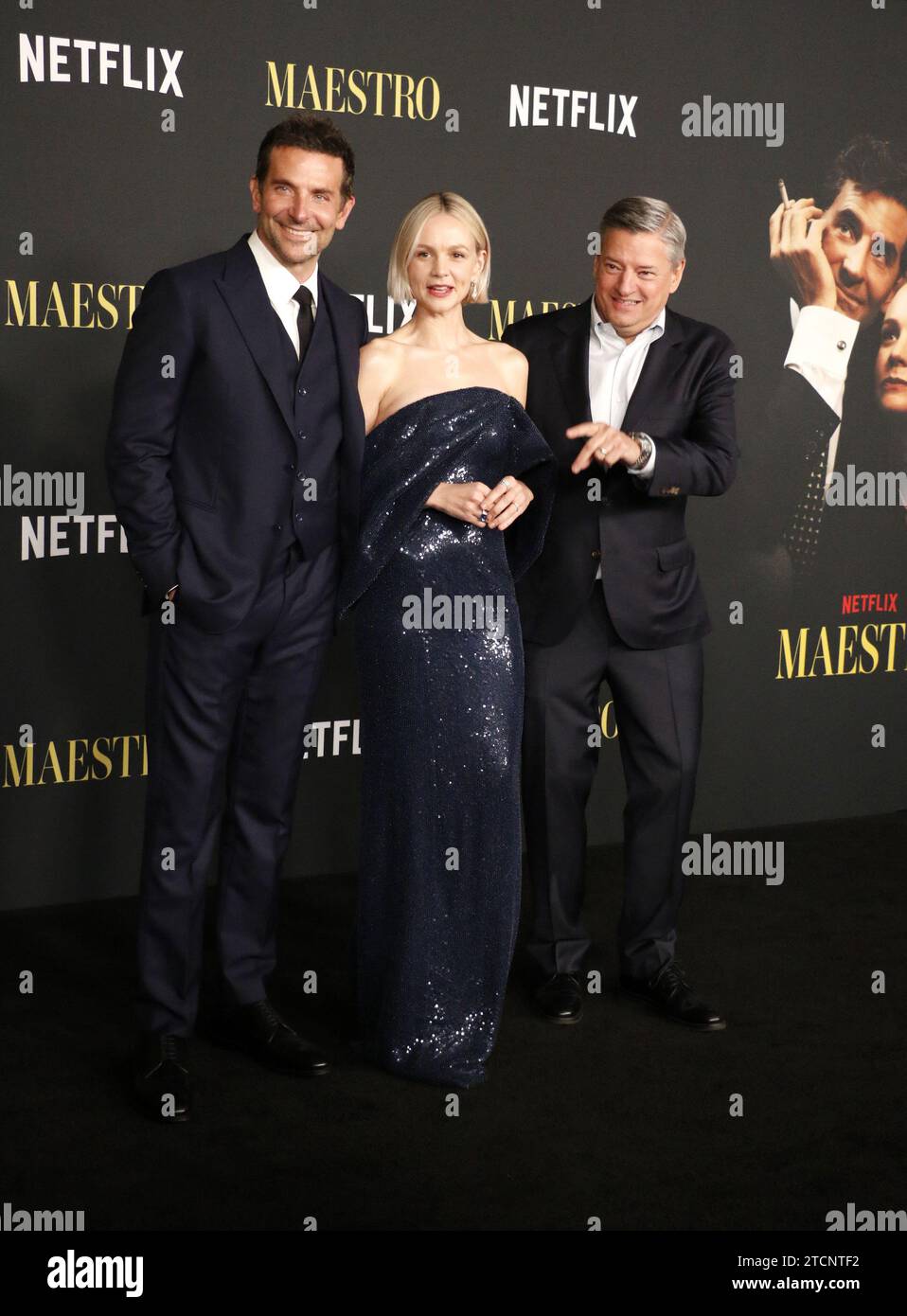 Los Angeles, USA. 12th Dec, 2023. Bradley Cooper, Carey Mulligan and ...