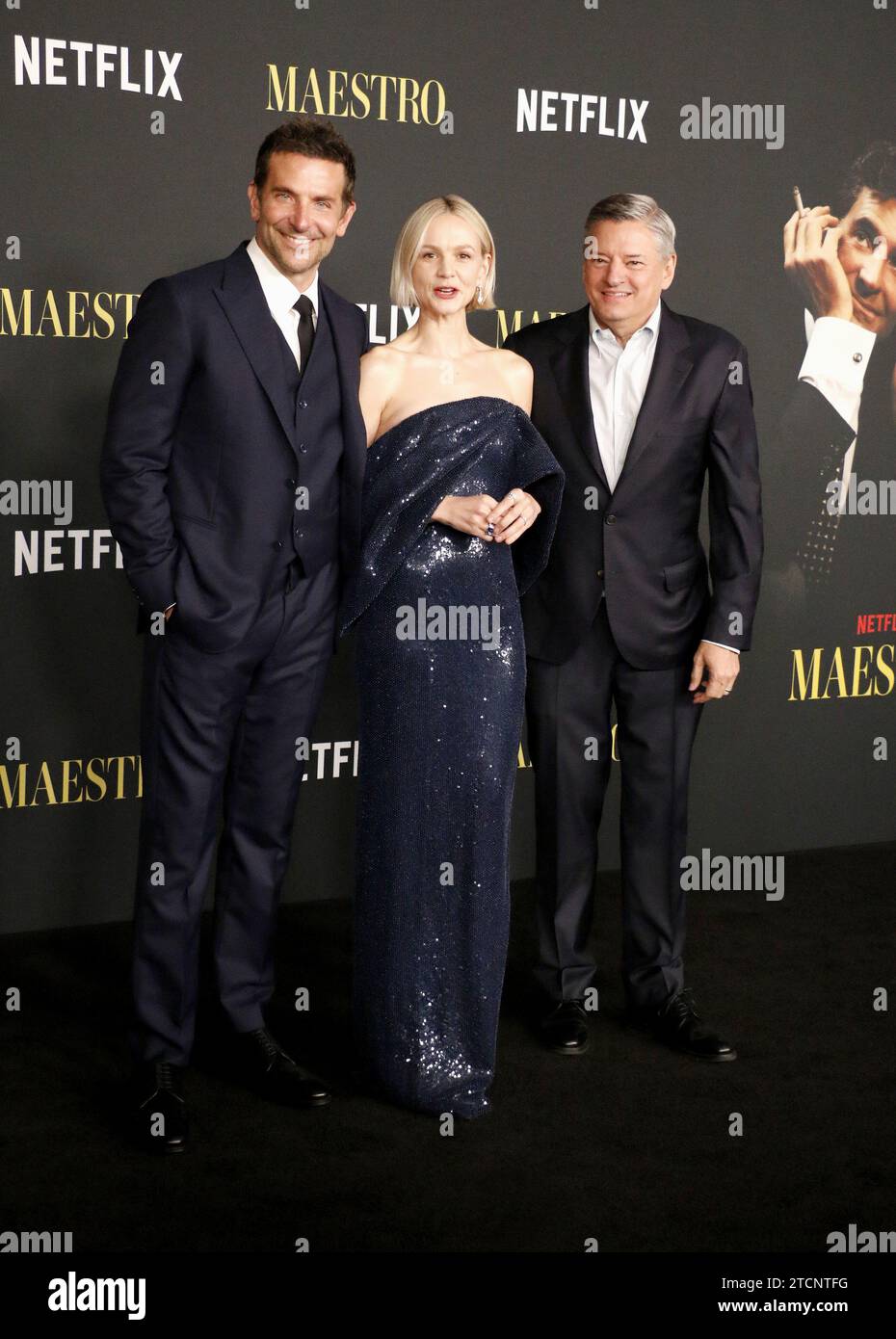 Los Angeles, USA. 12th Dec, 2023. Bradley Cooper, Carey Mulligan and ...