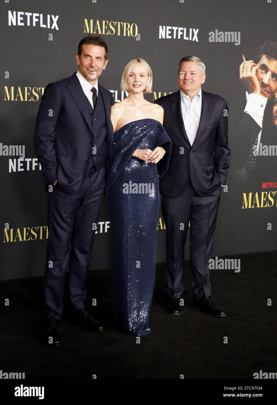 Los Angeles, USA. 12th Dec, 2023. Bradley Cooper, Carey Mulligan and ...