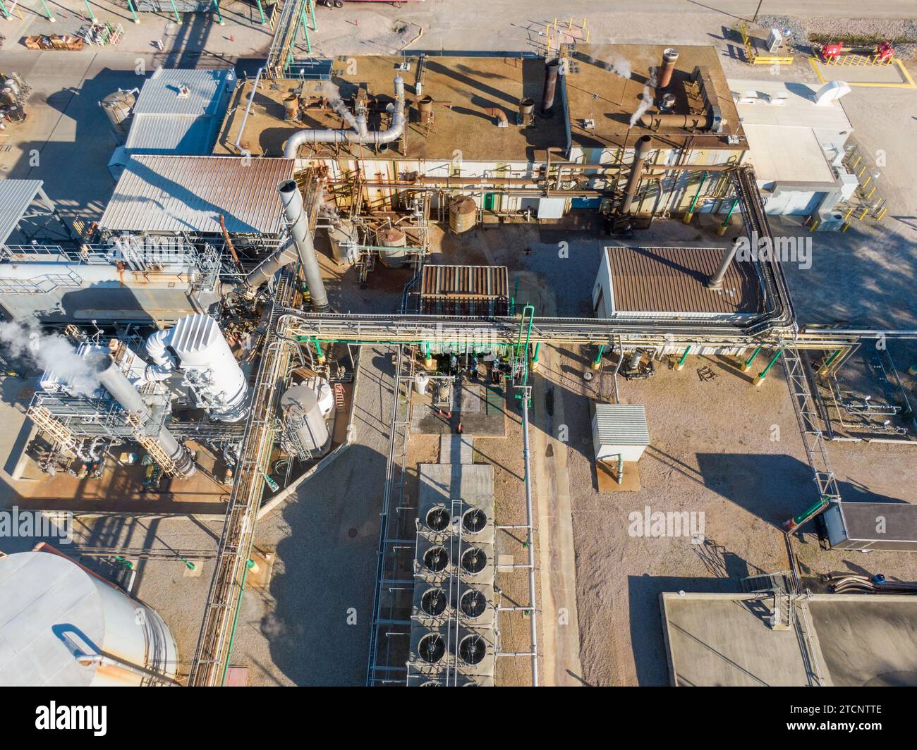 drone images of a large pharmaceutical manufacturing factory with lots ...