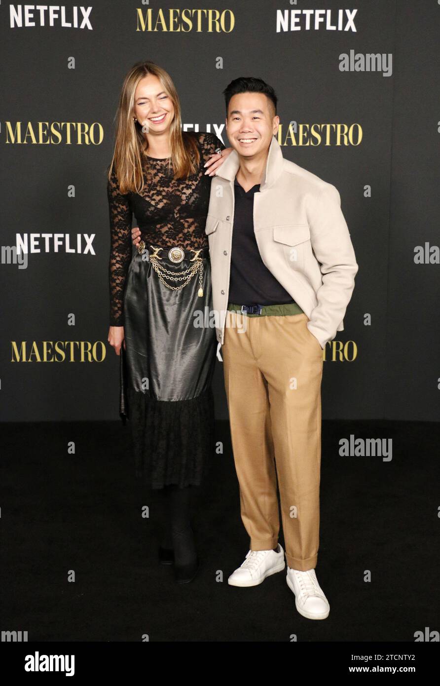 Los Angeles, USA. 12th Dec, 2023. Olivia Janisch and David Ma at the ...