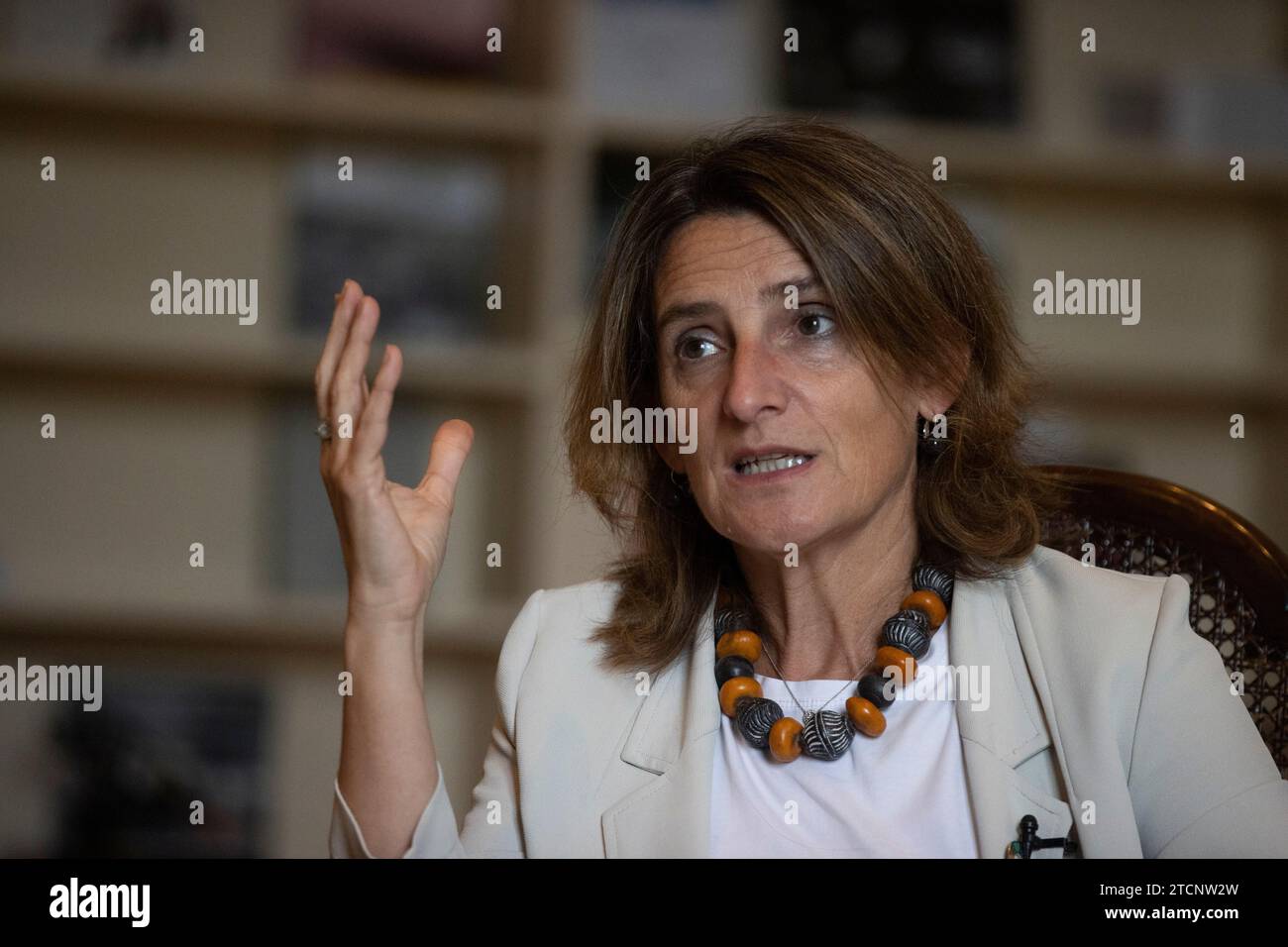 Madrid, 10/27/2022. Interview with Teresa Ribera, third vice president ...