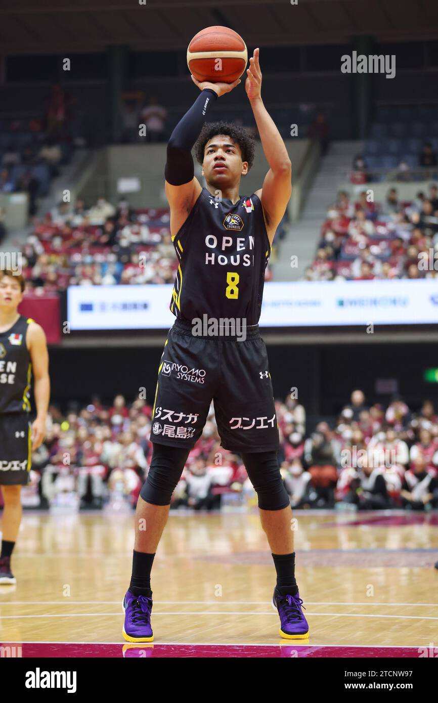 Kanagawa, Japan. 13th Dec, 2023. Allen Hachimura (Crane Thunders ...