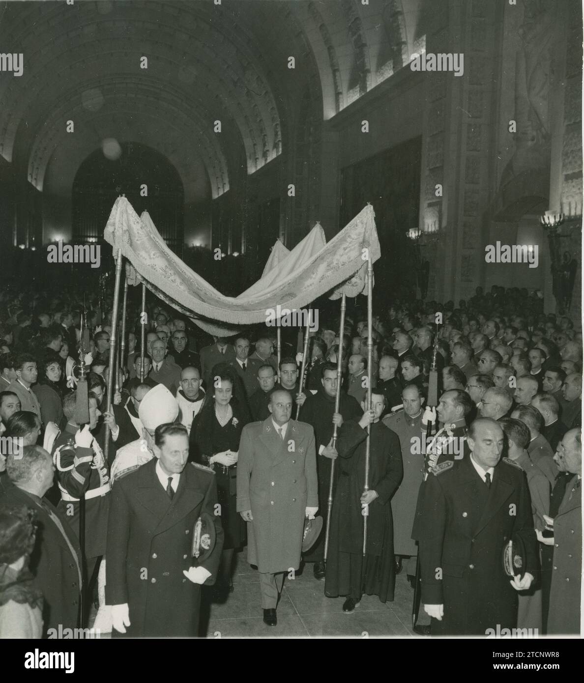 Cuelgamuros (Community of Madrid), 04/01/1959. Official inauguration of ...