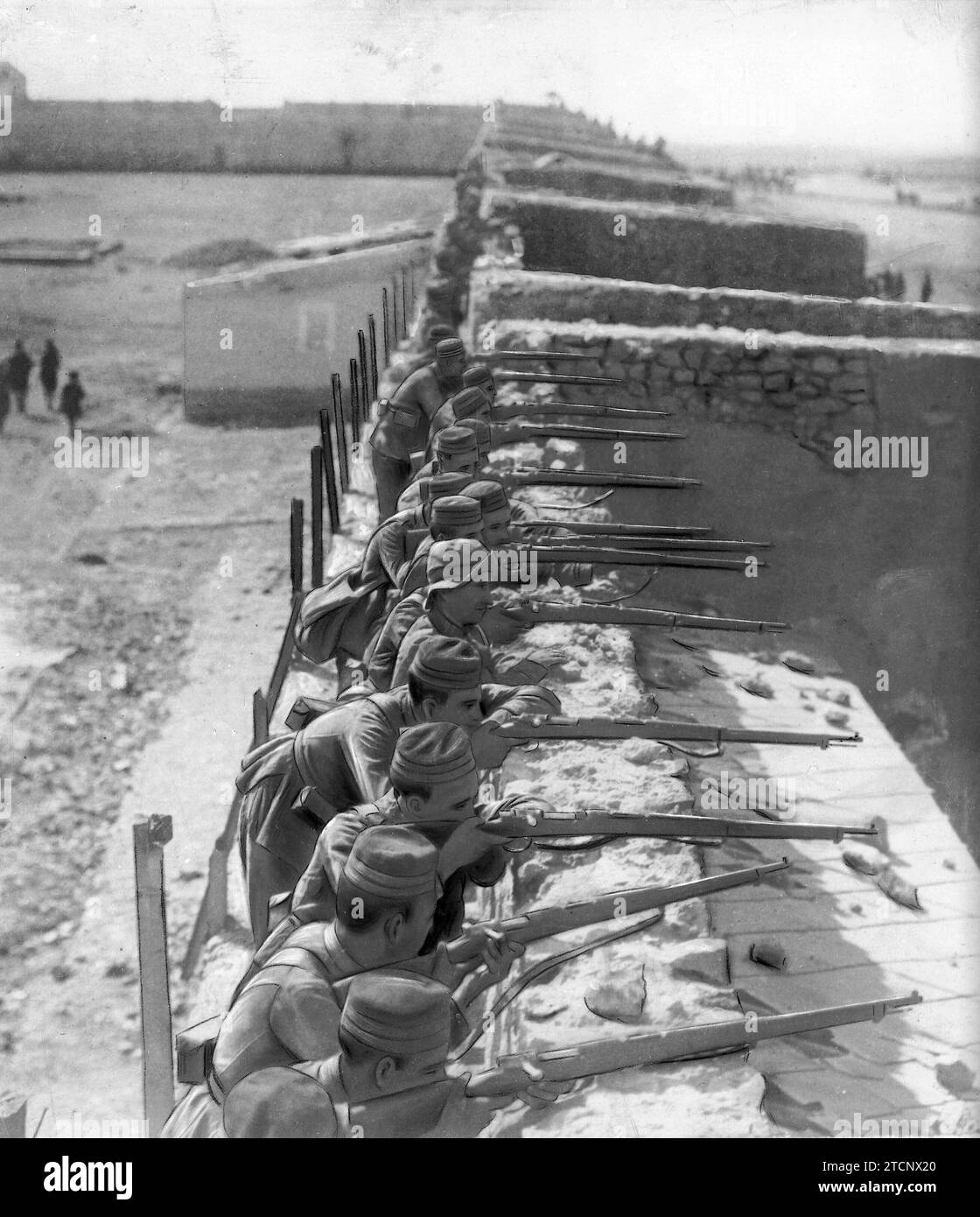 09/30/1921. Melilla. Recent Operations. Soldiers of the crown regiment ...