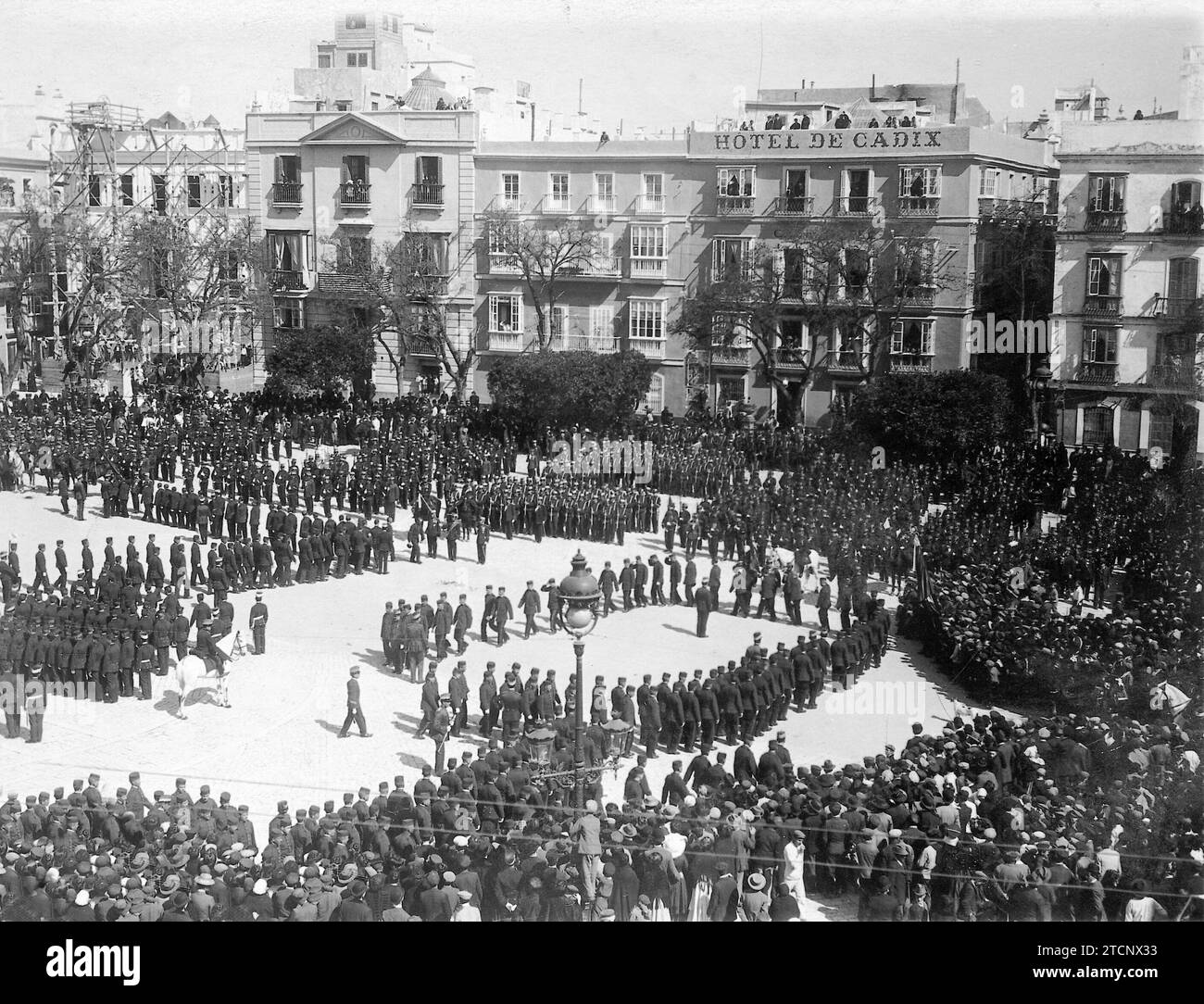 Banderas square Black and White Stock Photos & Images - Alamy