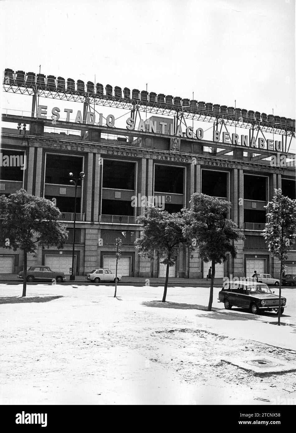 05/19/1973. Stadiums - Santiago Bernabeu - facade of the Santiago ...