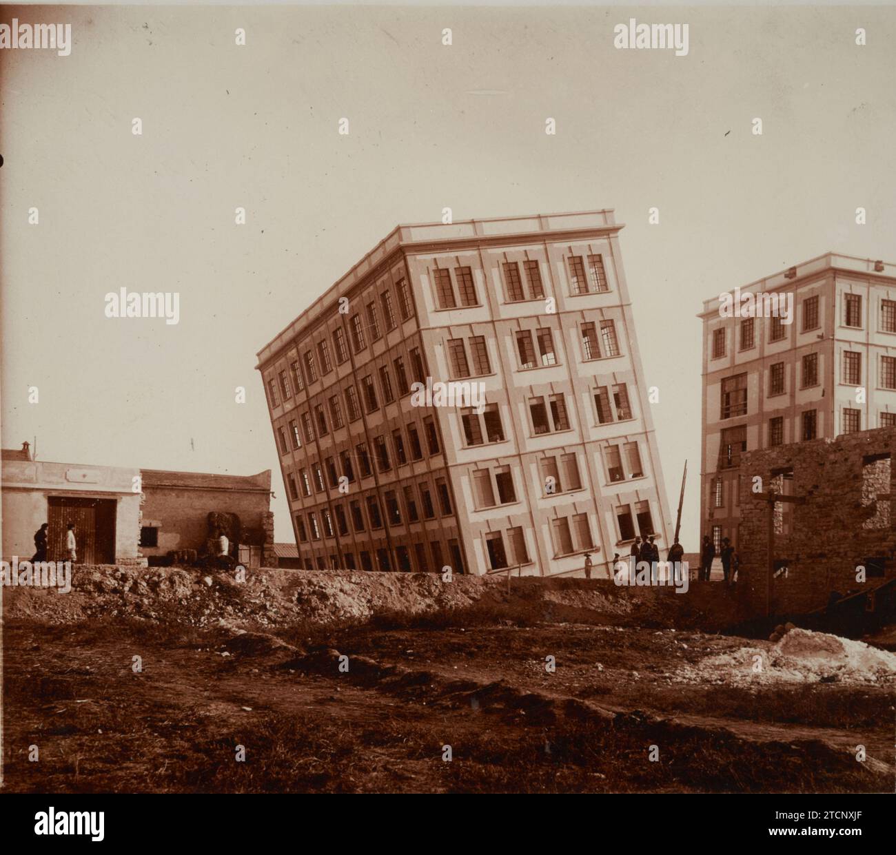 Tunisia, September 1906. The leaning harbor house in the so-called ...