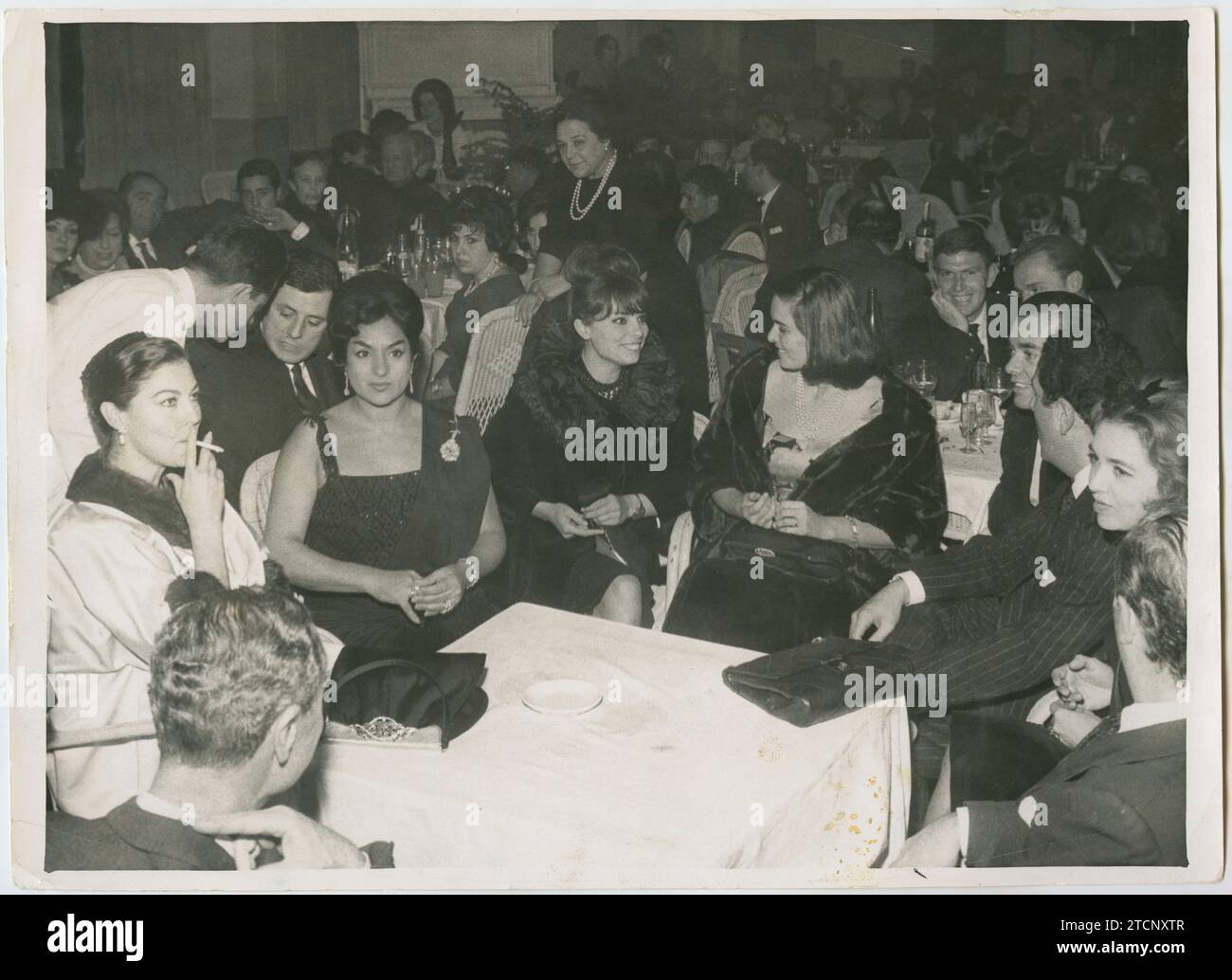 Madrid, 12/06/1961. Baptism of Antonio Flores, son of Lola Flores and ...