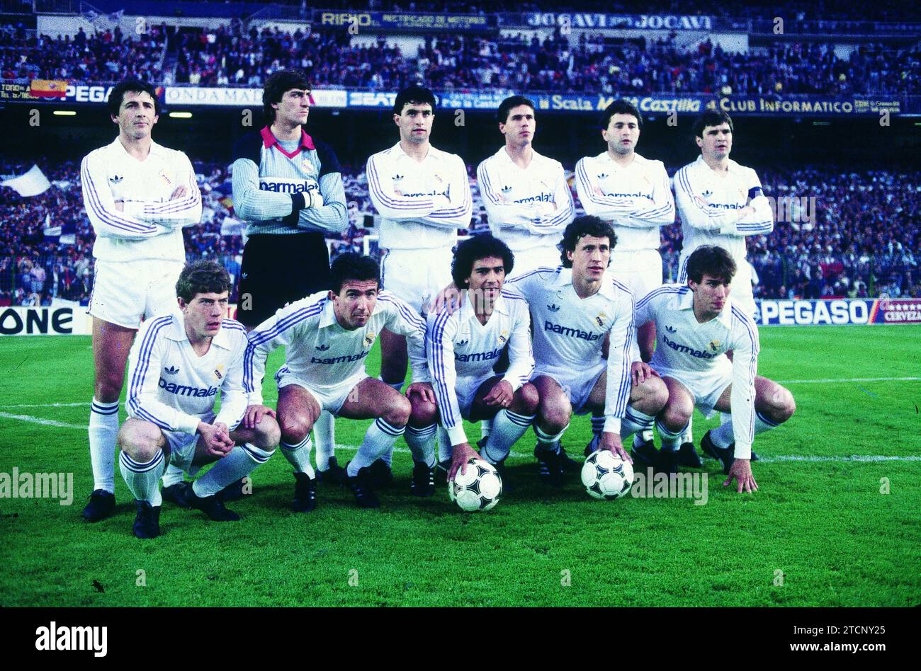 01/01/1986. Real Madrid squad. Credit: Album / Archivo ABC / Gonzalo ...